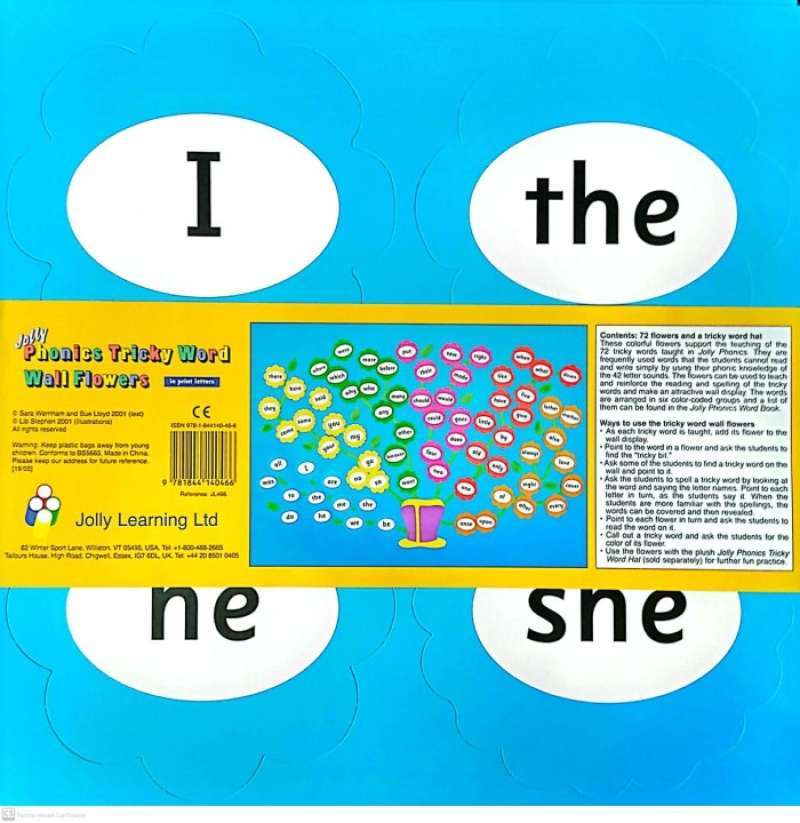 Promo Jolly Phonics Tricky Word Wall Flowers Diskon 23% Di Seller ...
