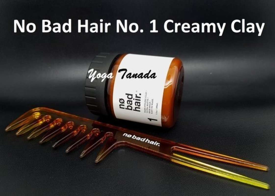 Jual Pomade No Bad Hair No.1 Creamy Clay Matte Waterbased Free Texture ...