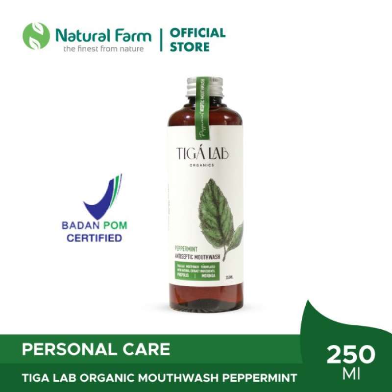 Jual Tiga Lab Organic Zero Alcohol Mouthwash Peppermint - 250ml Di ...