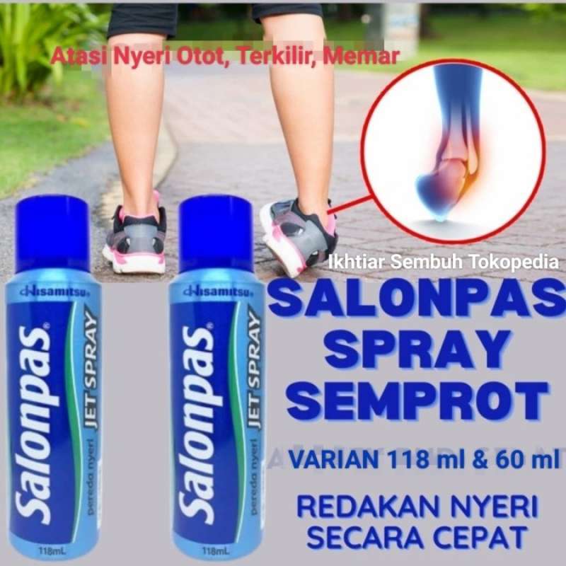 Jual Salonpas Jet Spray 118 Ml Semprot Kesleo/bengkak Di Seller Aghanim ...