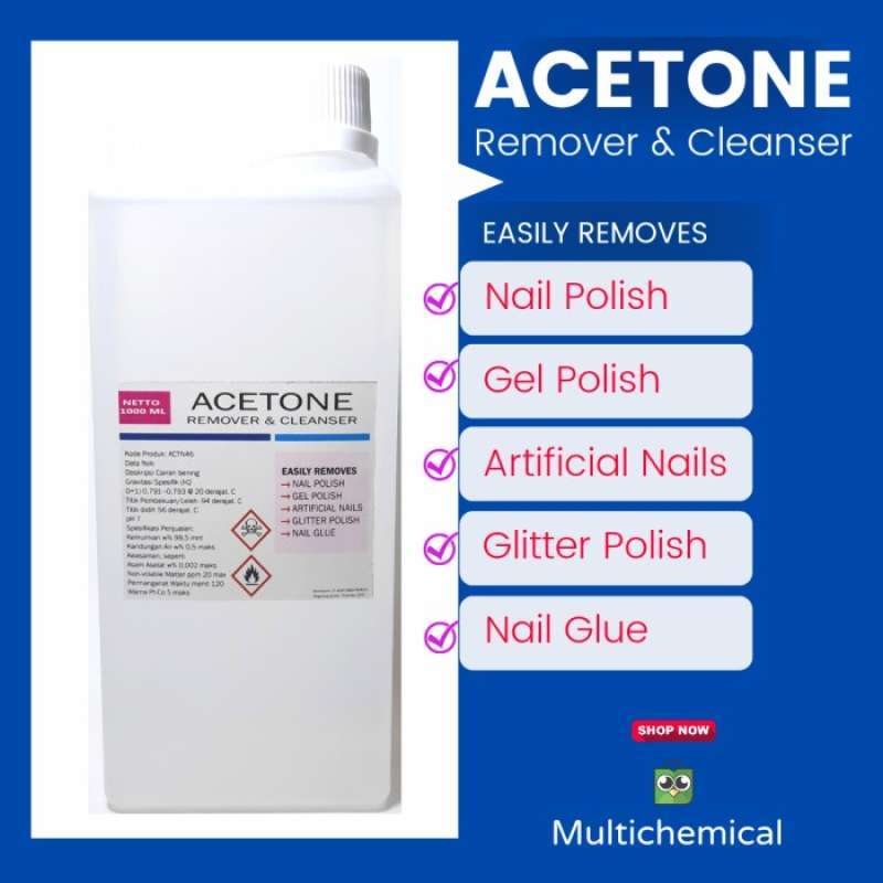 Jual Aseton Pembersih Kutek - Acetone - 1 Liter Di Seller Suzuka ...