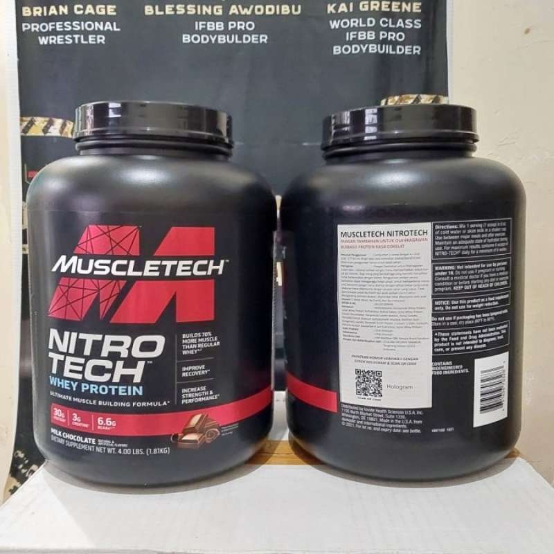 Promo Muscletech Nitrotech 4lbs Whey Protein 4 Lbs Diskon 33% Di Seller ...