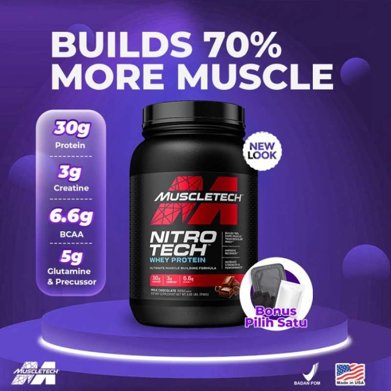 Promo Muscletech Nitrotech Whey Performance 2 Lbs Diskon 33% Di Seller ...