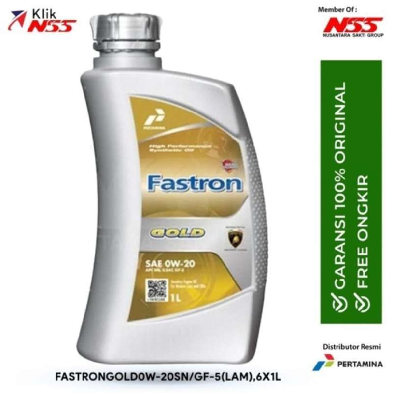 Promo Oli Mobil Pertamina - Fastron Gold Sae 0w-20 Api Sn/gf-5 (lam ...