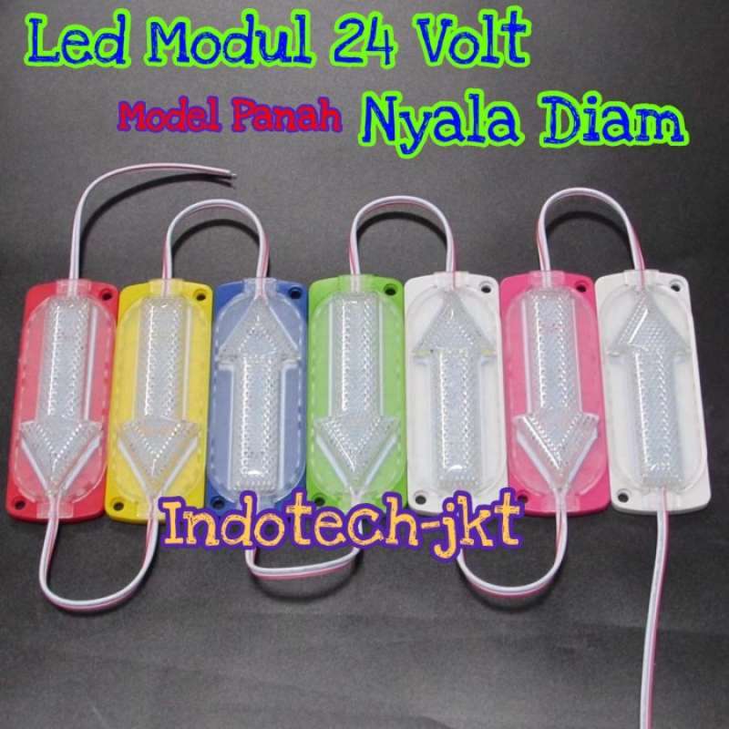 Promo Lampu Kolong Led Modul Truk Bis 24 Volt Model Panah Nyala Diam - Merah Muda Diskon 49% Di ...