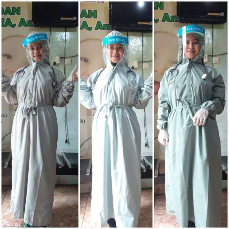 Promo Gaun Bedah / Baju Operasi /apd Reusable Hazmat Parasut Waterproof ...
