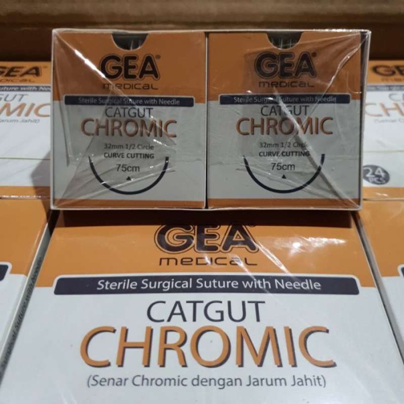 Promo Gea Medical Catgut Chromic 3/0 Jarum Diskon 23% Di Seller Albeta ...