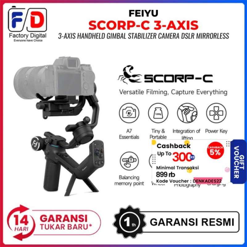 Promo Feiyu Scorp-c 3-axis Handheld Gimbal Stabilizer - Resmi Diskon 23 ... Promo Feiyu Scorp-c 3-axis Handheld Gimbal Stabilizer - Resmi Diskon 23 ...