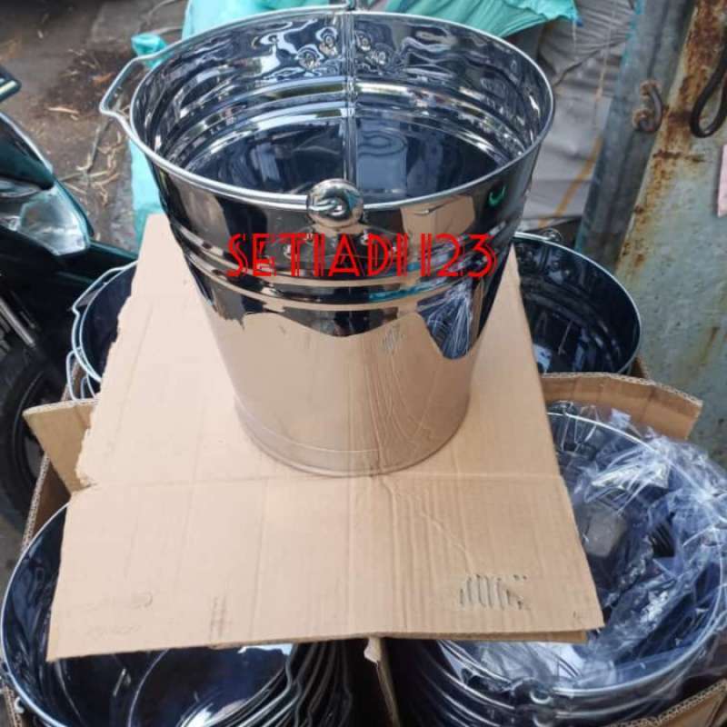 Promo Ember Stainless Tebal Kapasitas 10 Liter Diskon 23% Di Seller ...