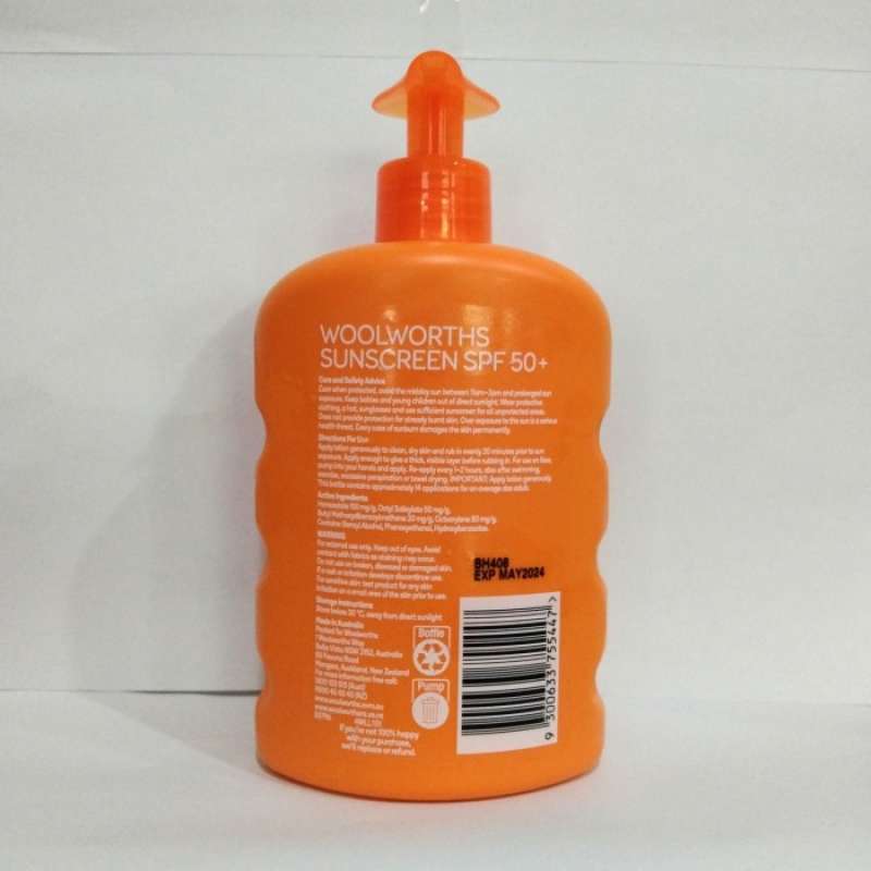 Jual Woolworths Sunscreen Spf 50+ Everyday Lotion 500ml /australia Di ...