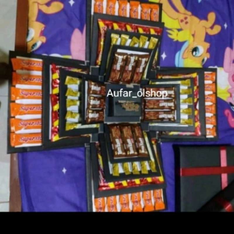 Jual Explosion Box Snack 4 Layer/explosion Box Tarik Uang - Snack Box+ ...