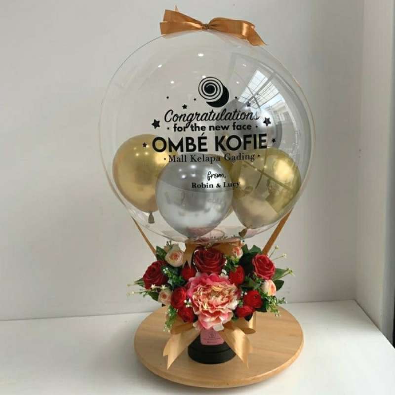 Jual Blossom Balon Box. Bisa Custom Ucapan Dan Warna Di Seller Raindrop ...