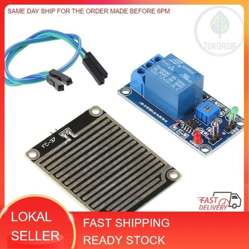 Jual (local Stock) Raindrops Sensor, 12v Rain Dectection Module ... Jual (local Stock) Raindrops Sensor, 12v Rain Dectection Module ...
