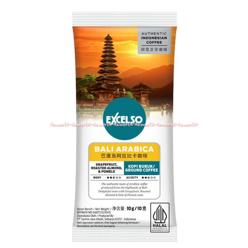 Jual Excelso 10sachet Bali Arabica Kopi Bubuk Ekselso Exselso Bali ...