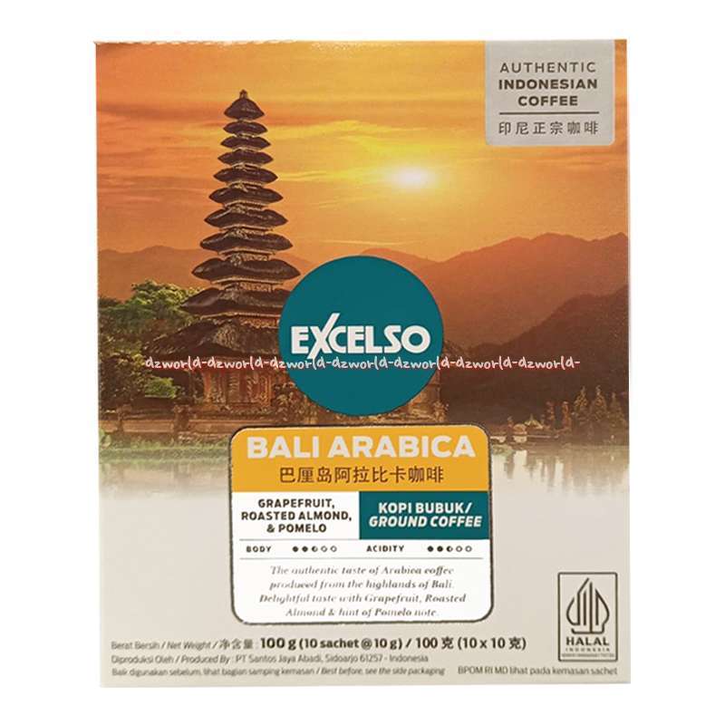 Jual Excelso 10sachet Bali Arabica Kopi Bubuk Ekselso Exselso Bali ...