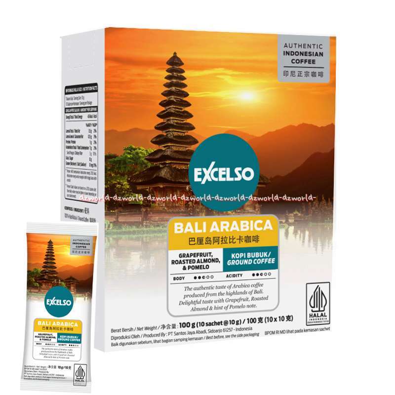 Jual Excelso 10sachet Bali Arabica Kopi Bubuk Ekselso Exselso Bali ...