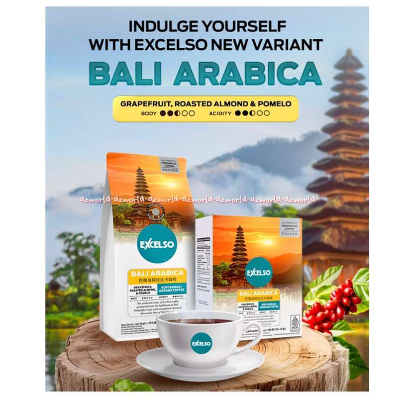 Jual Excelso 10sachet Bali Arabica Kopi Bubuk Ekselso Exselso Bali ...