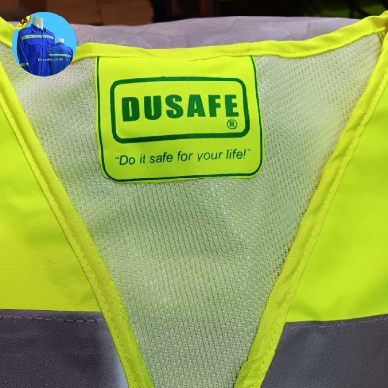 Jual Safety Vest / Rompi Proyek Kombinasi Dusafe Hijau Stabilo Dongker ...
