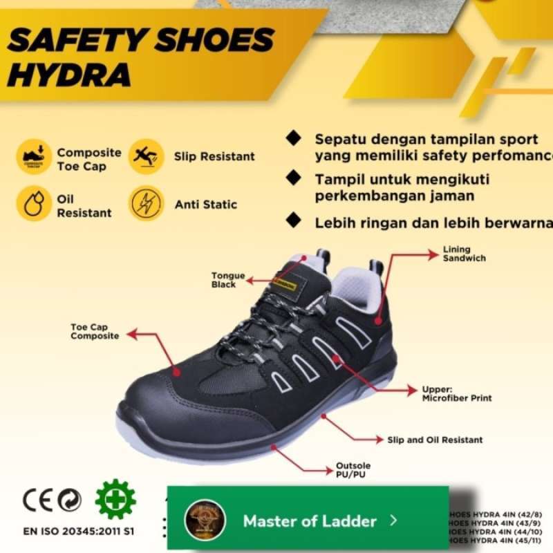 Jual Krisbow Sepatu Pengaman Proyek Hydra Safety Shoes - 41 Di Seller ...