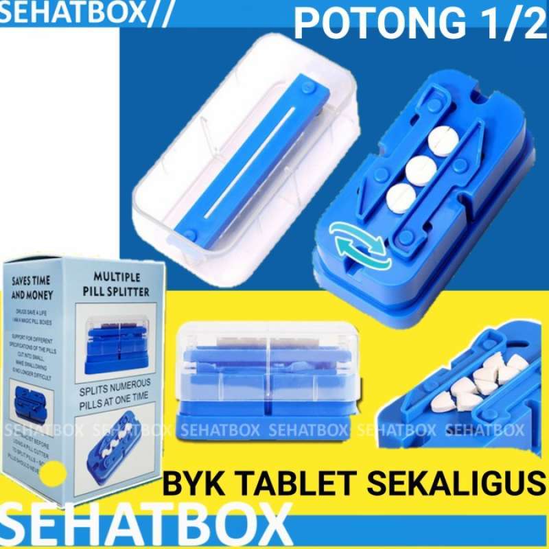 Promo Pill Cutter Multiple Cut (potong Byk Skligus) Vitamin Obat Tablet ...
