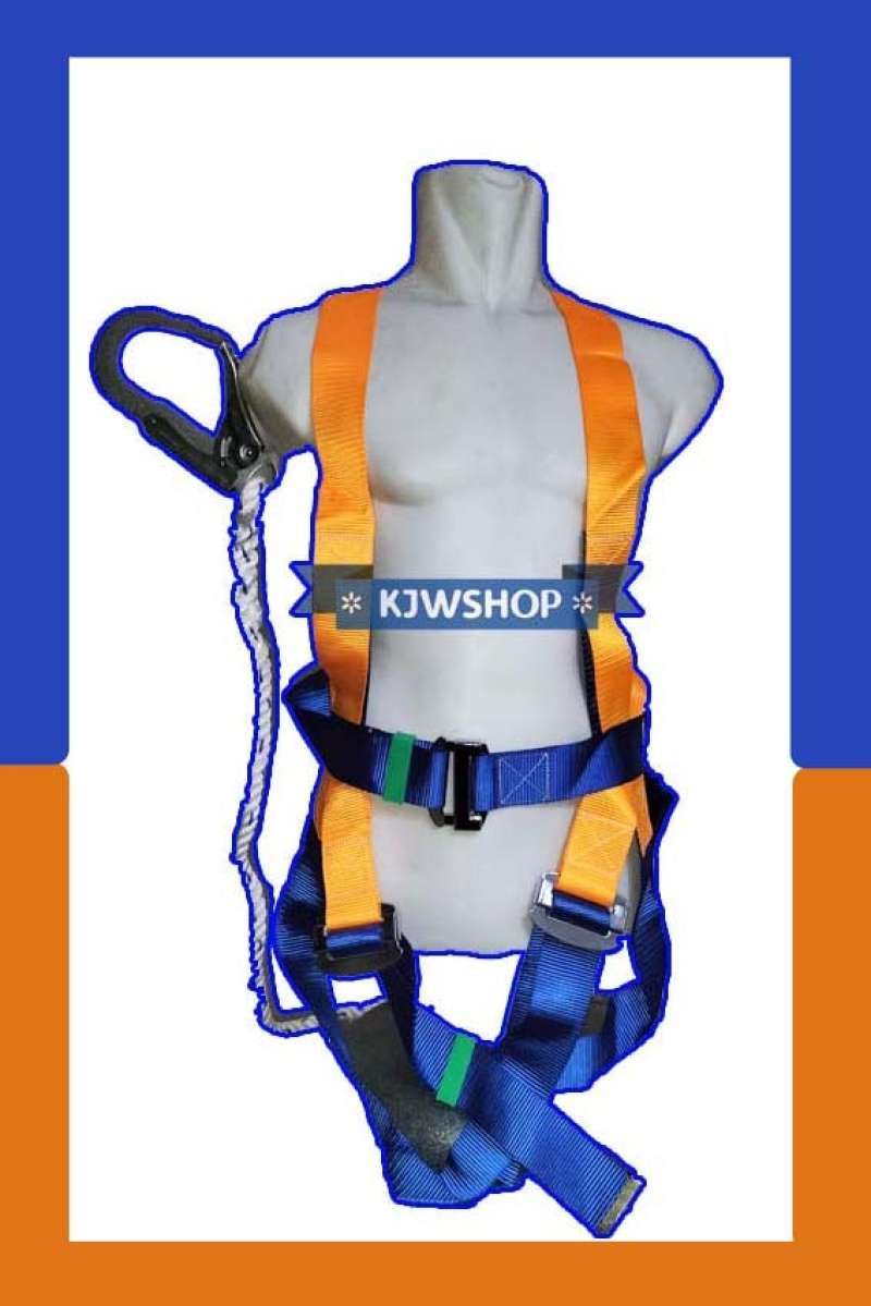 Jual Safety Harness Single Hook Safety Belt Tali Full Body 14515 Benz ...
