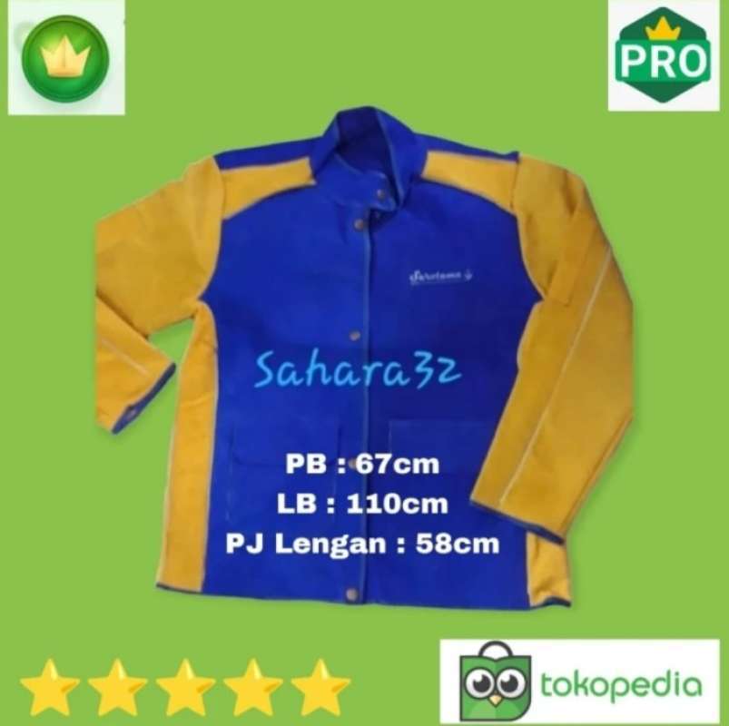 Jual Apron Las / Baju Las Sarotama / Wearpak Las / Jaket Las Mirip ...