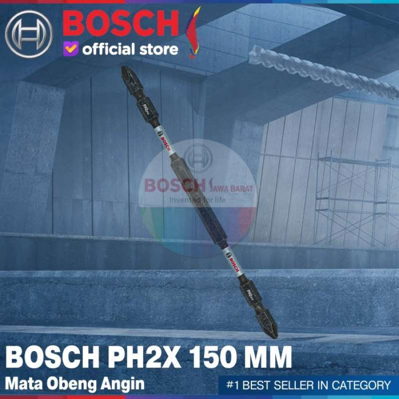 Jual Bosch Double Ended Screwdriver Bits Ph2x 150 Mm Mata Obeng Angin 1 ...