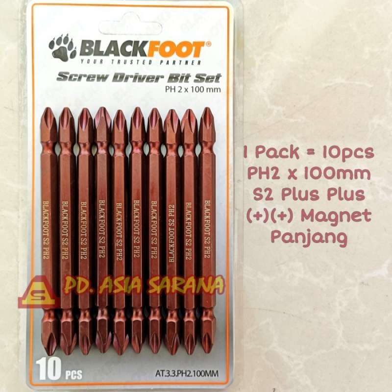 Jual [pack] Mata Obeng Ph2 X 100mm Panjang Plus S2 Bor Angin ...