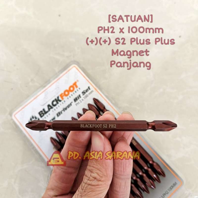 Jual [pack] Mata Obeng Ph2 X 100mm Panjang Plus S2 Bor Angin ...