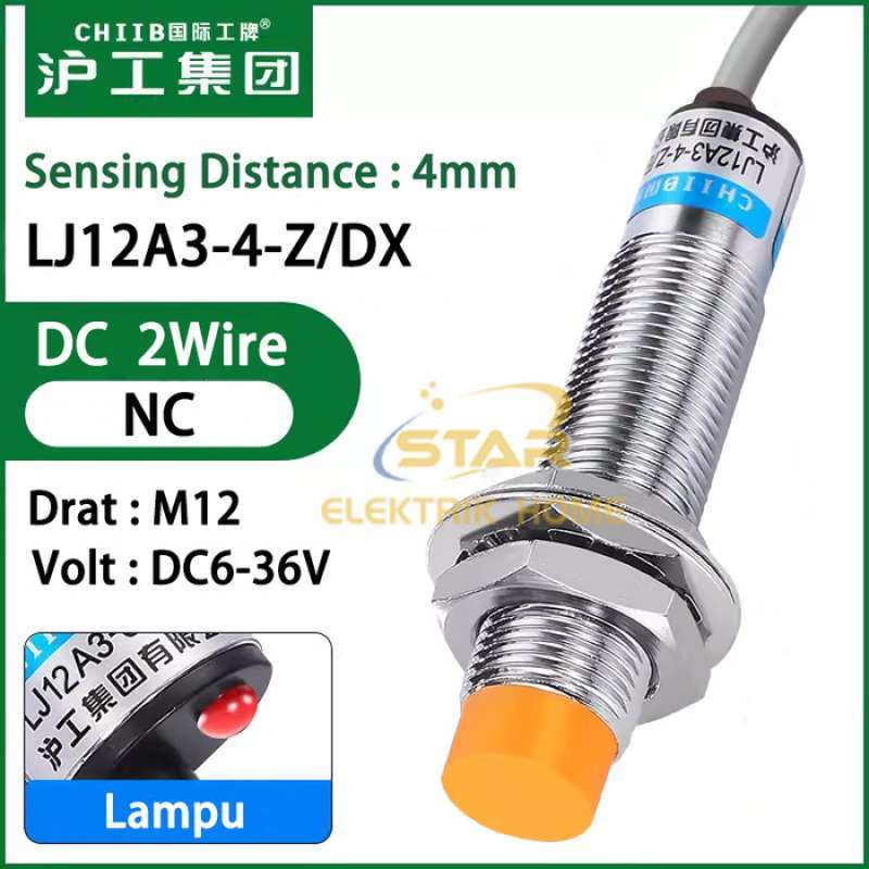Jual Inductive Sensor Proximity Switch Lj12a3-4-z/bx Npn No Pnp Nc All Models - Lj12a3-4-j/dz Di ...