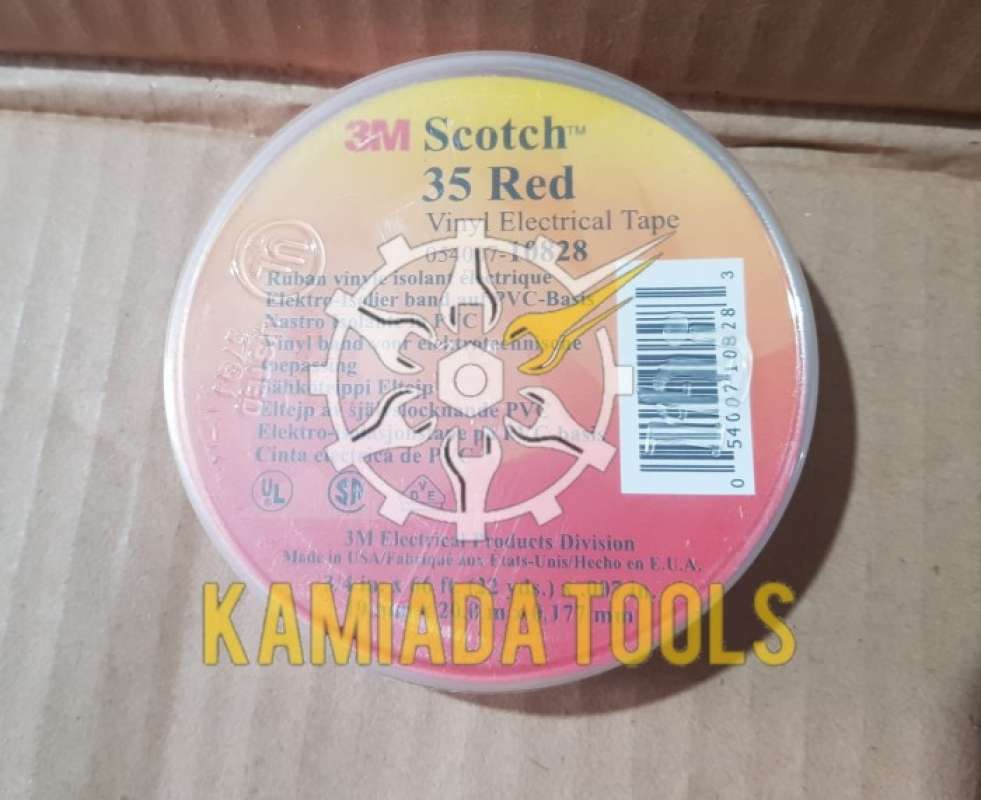 Jual Isolasi Vinyl Electrical Tape Proffesional Grade 3m Scotch 35 ...