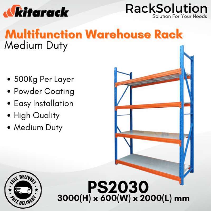 Promo Ps2030 Kitarack Starter Rak Gudang 3 Meter Warehouse Rack Medium ...