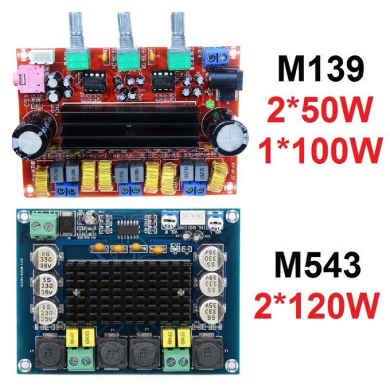 Jual Kit Power Amplifier Class D Tpa3116d2 2.1 2x50w+100w Tpa3116 D2 ...