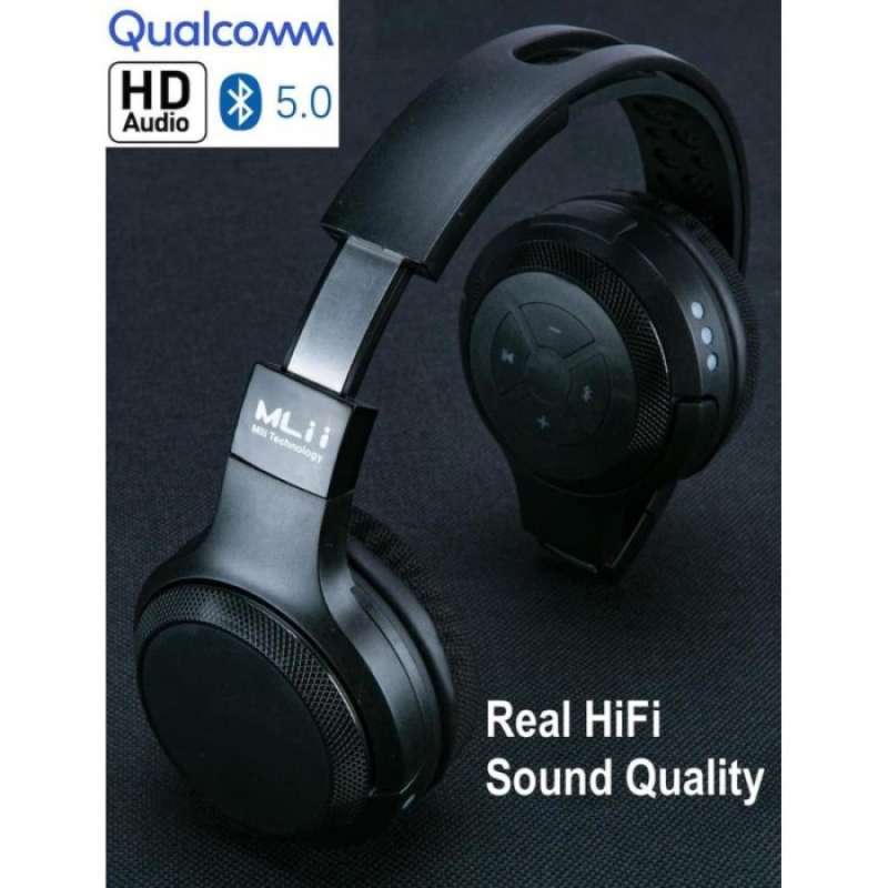 Promo Qualcomm 5.0 Mlii Hifi Extra Bass Bluetooth Headphone Wireless ...