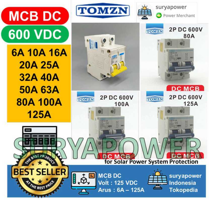 Jual Mcb Dc 600v 2p - 6a 10a 16a 20a 25a 32a 40a 50a 63a 80a 100a 125a - 25a Di Seller Aghanim ...