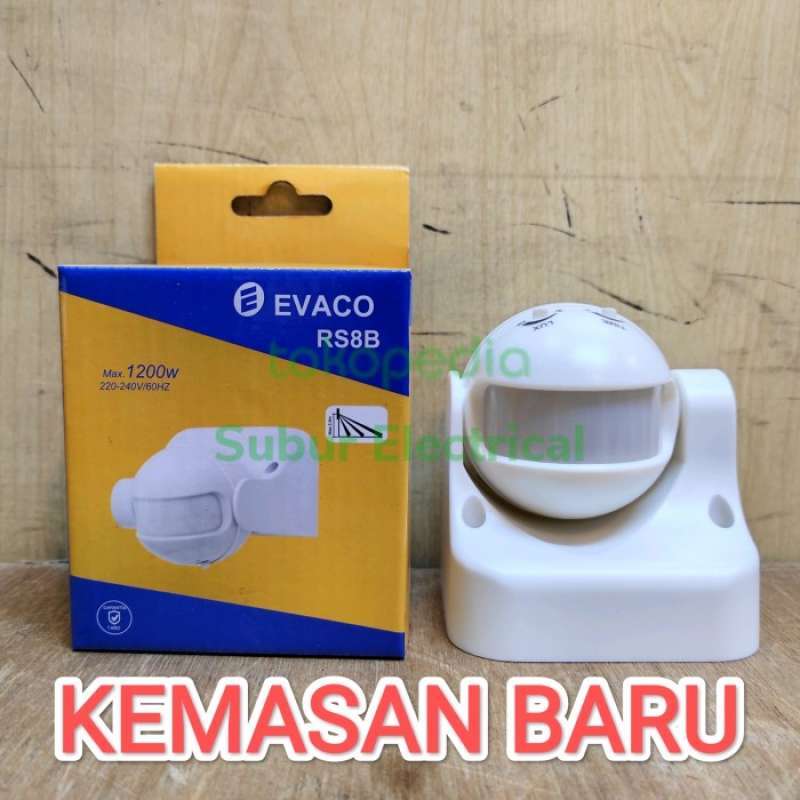 Jual Saklar Sensor Gerak Evaco Rs8b / Infrared Motion Sensor Di Seller ...