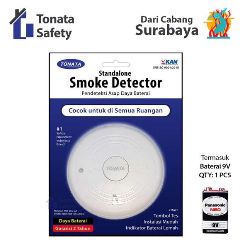 Jual Standalone Smoke Detector Photoelectric Tonata / Pendeteksi Asap ...