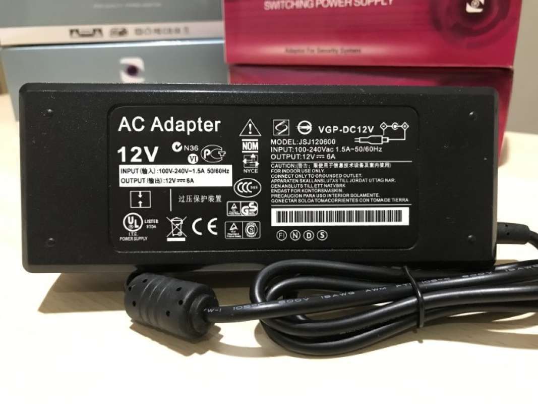 Jual Adaptor 12v 6a Murni 12 Volt 6 Ampere Di Seller Shin Store ...
