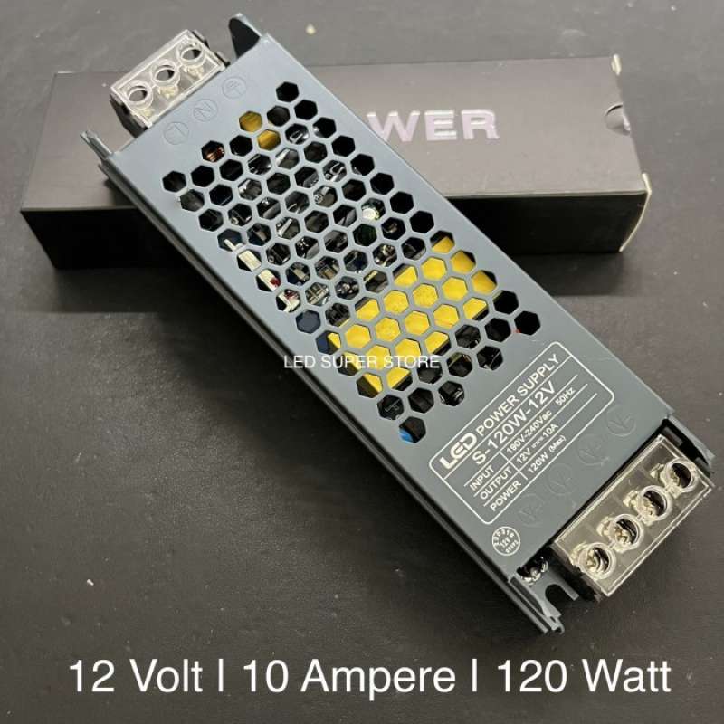 Jual Power Supply Led Slim Black Series 12 Volt | Adaptor Kecil | Trafo ...