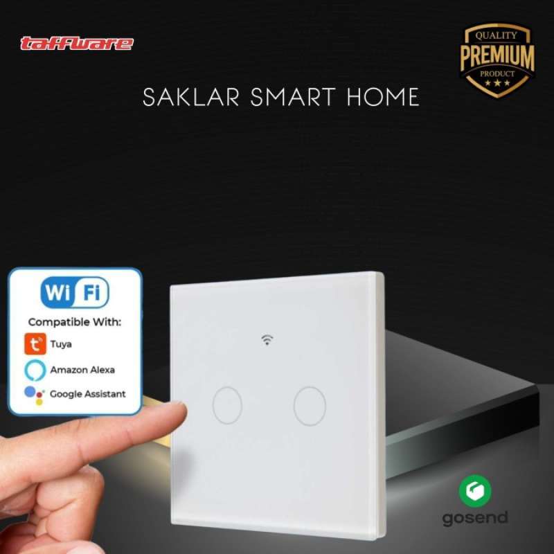 Jual Saklar Wifi Smart Home Tuya Wireless Remote Kontrol Touch 1 2 3 ...