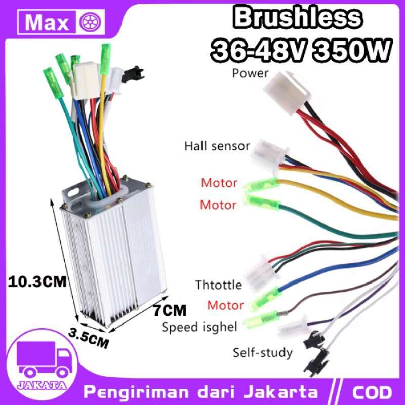 Jual Controller Universal Sepeda Listrik Brushless 36v/48v Dc350w Di ...