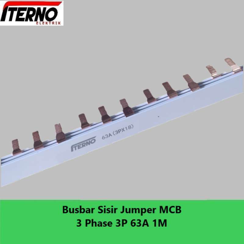 Jual Busbar Sisir Jumper Mcb 3 Phase 3p 63a 1m Iterno Di Seller Shin ...