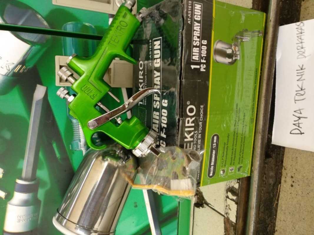 Jual Spray Gun F 100 G Tekiro Semprotan Cat Tabung Atas Tekiro Di ...