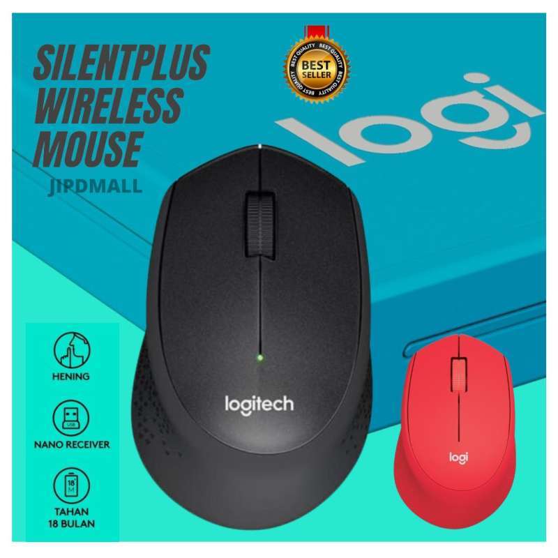 Jual Mouse Logitech Seri M3 Multi Device Silent Wireless Mouse Laptop ...