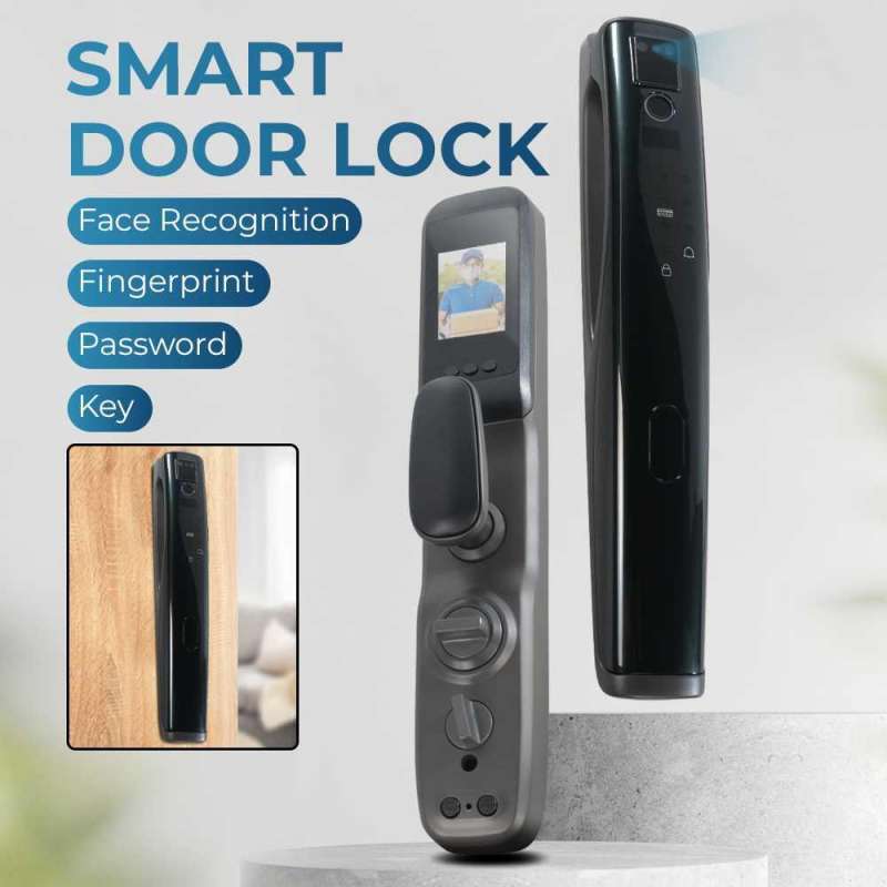 Jual Sl-smart Smart Door Lock Face Recognition Fingerprint Password Key ...
