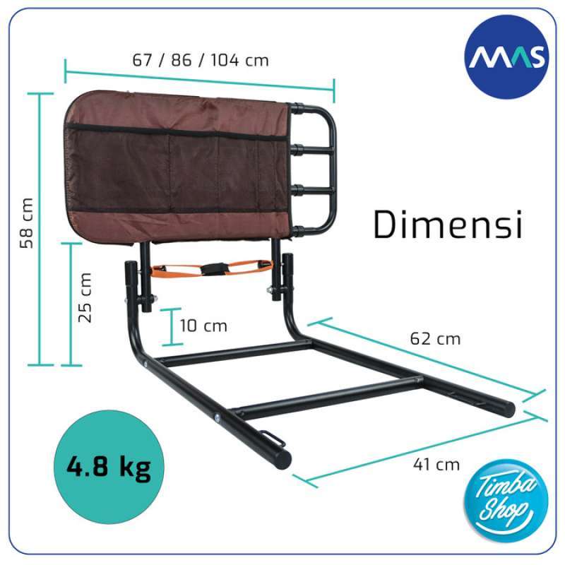 Promo Bed Guard Rail - Safety Bedrail Dewasa Lansia, Pegangan Tempat ...