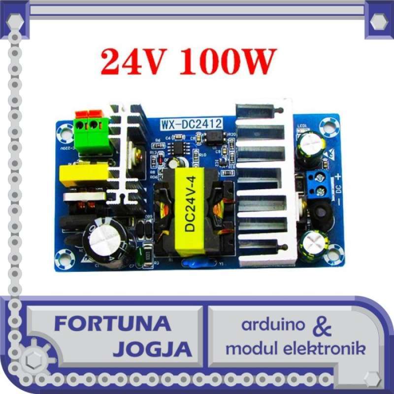 Jual Wx-dc2412 High Power Switching Power Supply Module Output 24v 4-6a ...