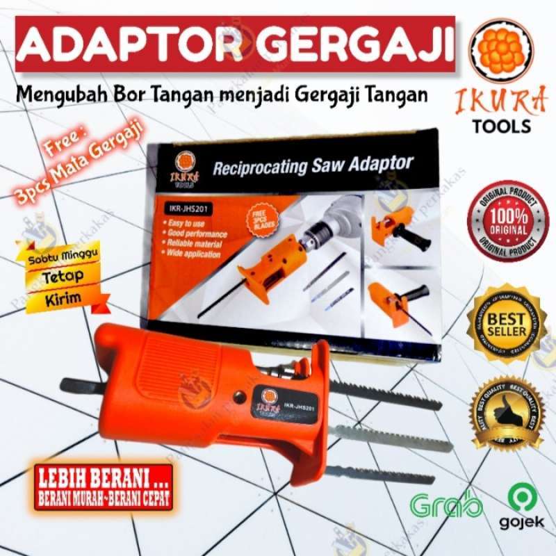 Jual Adapter Jigsaw Gergaji Sambungan Reciprocating Bor Menjadi Gergaji ...
