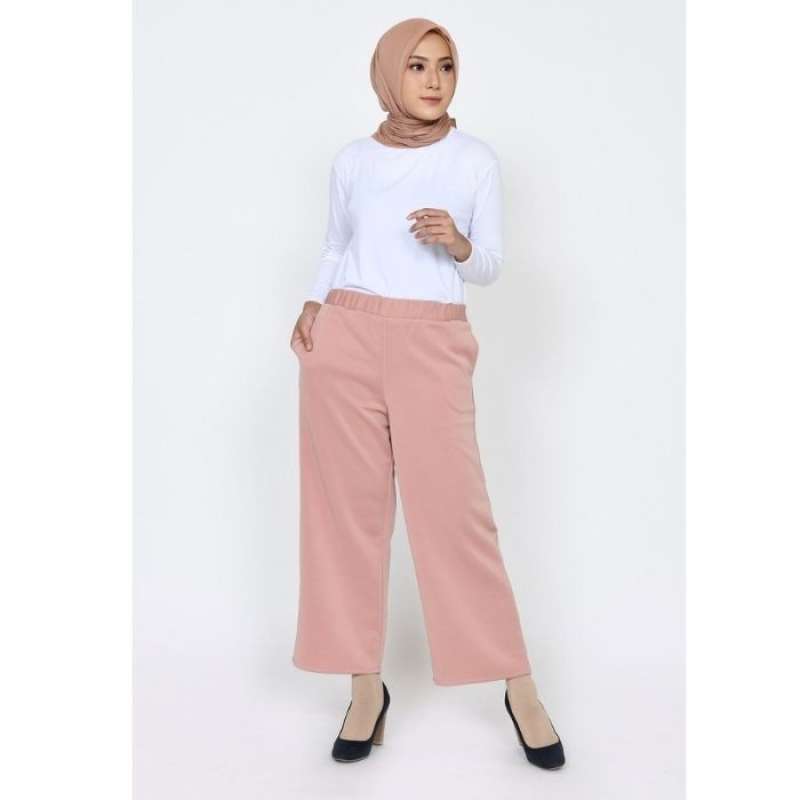 Jual Celana Muslim Fit Xxl Zahra Signature Kulot Scuba Bigsize Gina ...