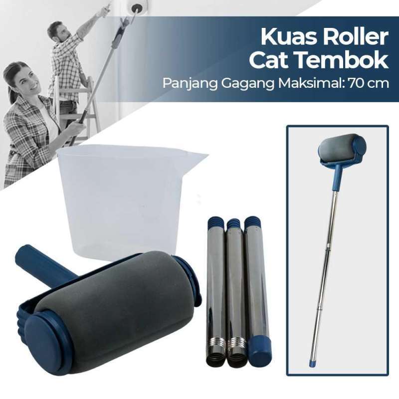 Jual Alloet Kuas Roll Cat Tembok Paint Roller Brush 8.5cm Hd-tvyqs Wall ...